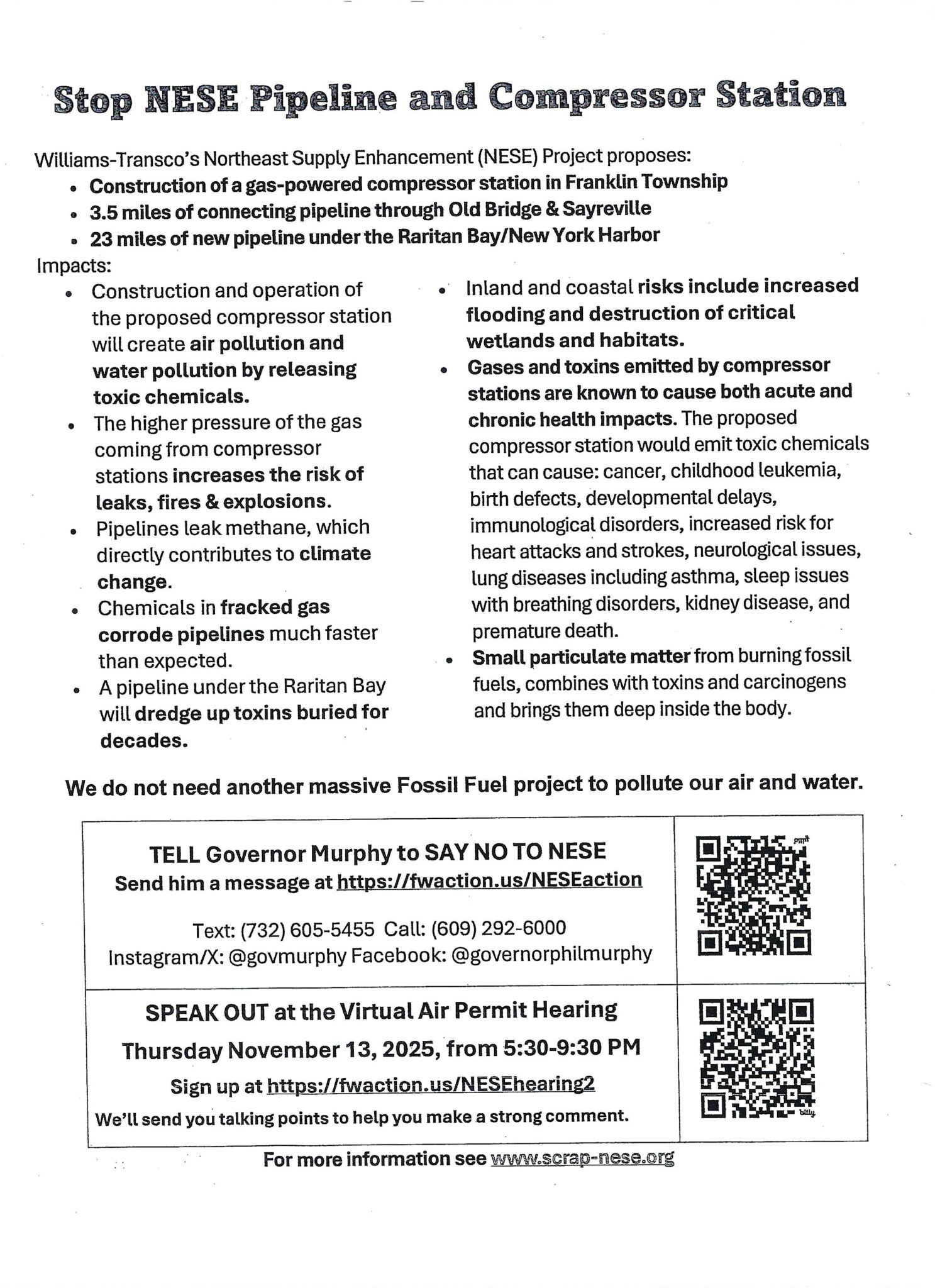 Scrap-NESE – Stop Compressor and Resist Added Pipeline – Northeast ...